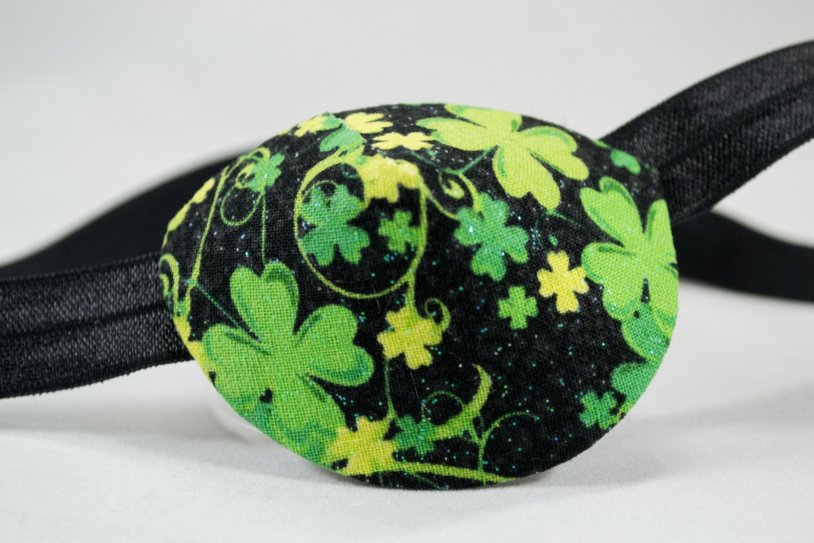 Four Leaf Clover Lucky Adult Eyepatch/ Handmade Vision Accessory ...