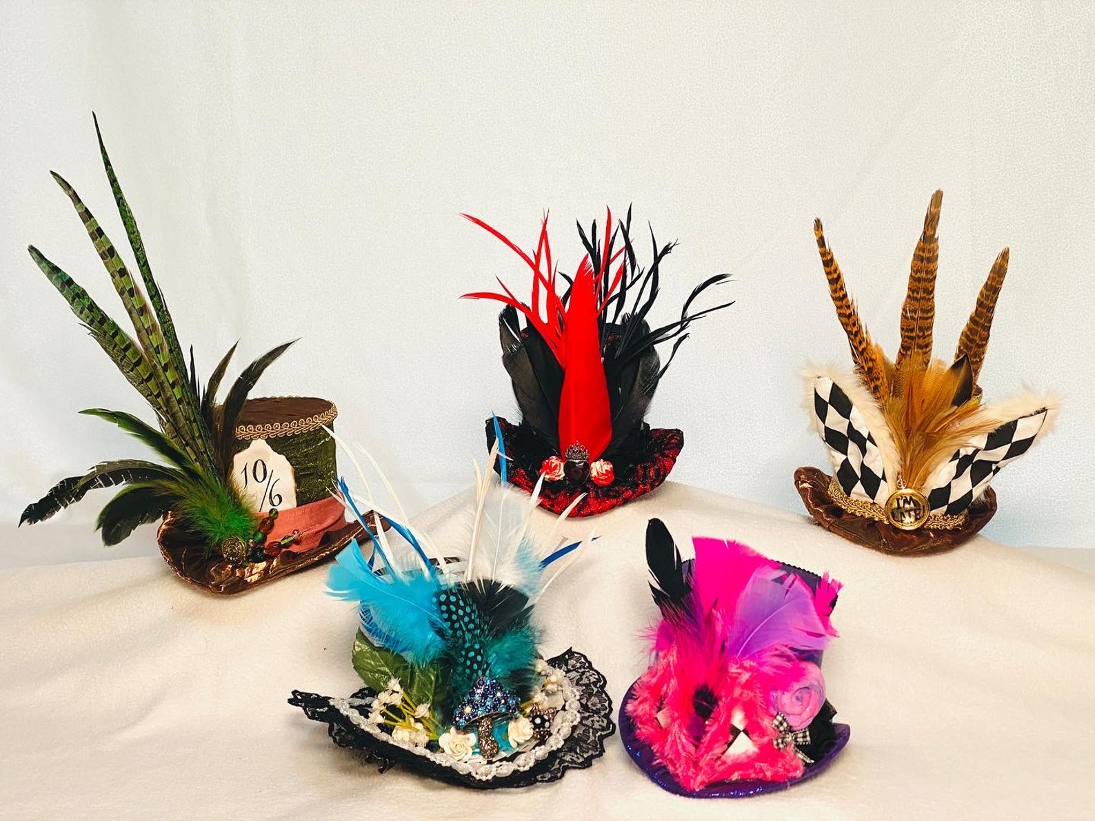 Custom Alice in Wonderland Fabric Mini Hat/ Handmade/ Adult - Etsy