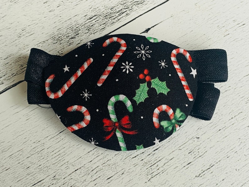 Holiday Candy Canes Adult Fabric Eyepatch, Handmade/ Vision Accessory ...