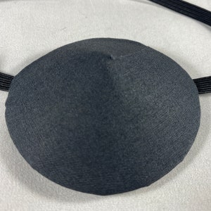 Simple Black Adult Fabric Eyepatch, Handmade, Unisex, Pirate Patch ...