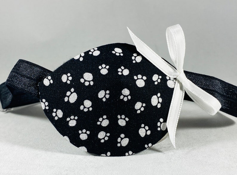 Paw Prints Fabric Adult Eyepatch Handmade Medical Vision - Etsy