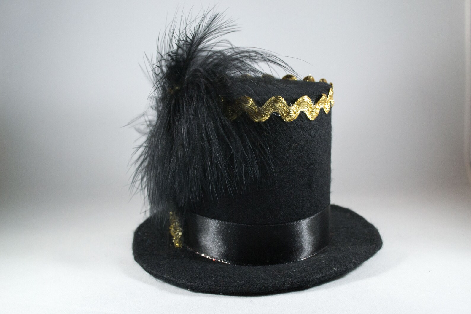 Pilgrim Mini Hat/ Fabric Hat/ Top Hat/ Thanksgiving Hair Accessory ...