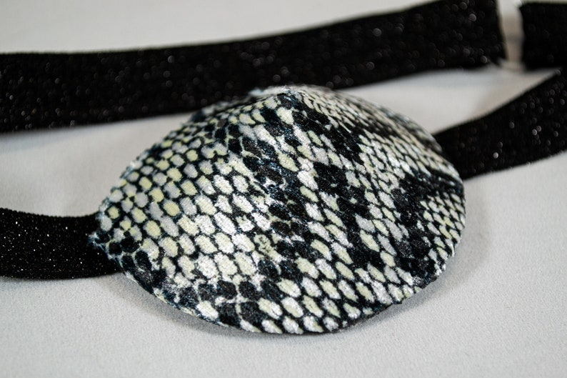 Snake Skin Adult Eyepatch, Handmade Fabric Medical Patch, Vision ...