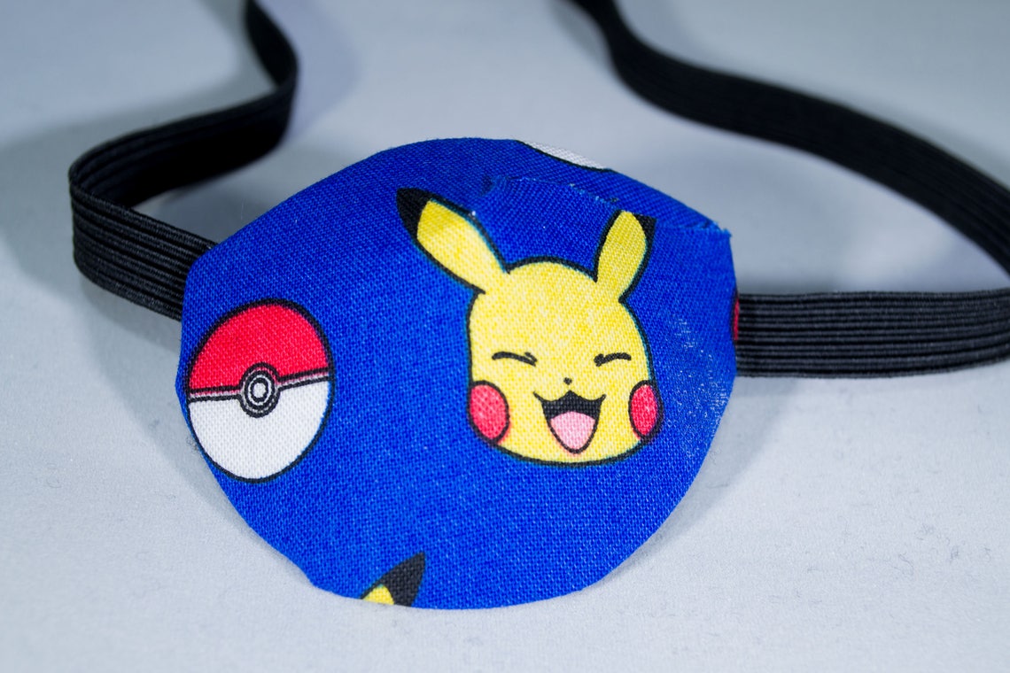 Pokemon Fabric Adult Eyepatch Handmand Pokemon Gifts Vision | Etsy