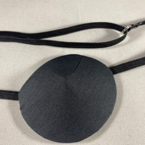 Simple Black Adult Fabric Eyepatch, Handmade, Unisex, Pirate Patch ...