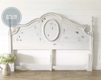 Shabby Chic Headboard - Etsy