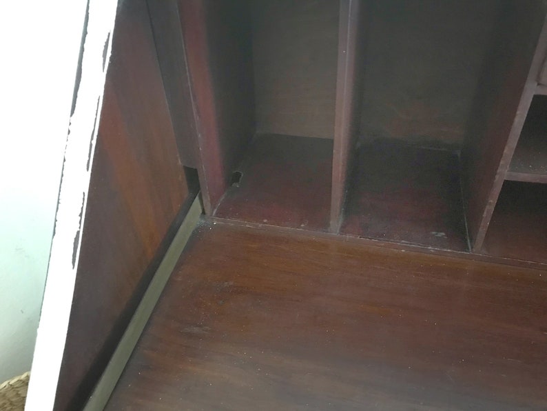 SOLD! Antique, Queen Anne Style Farmhouse Secretary With Grain Sack ...