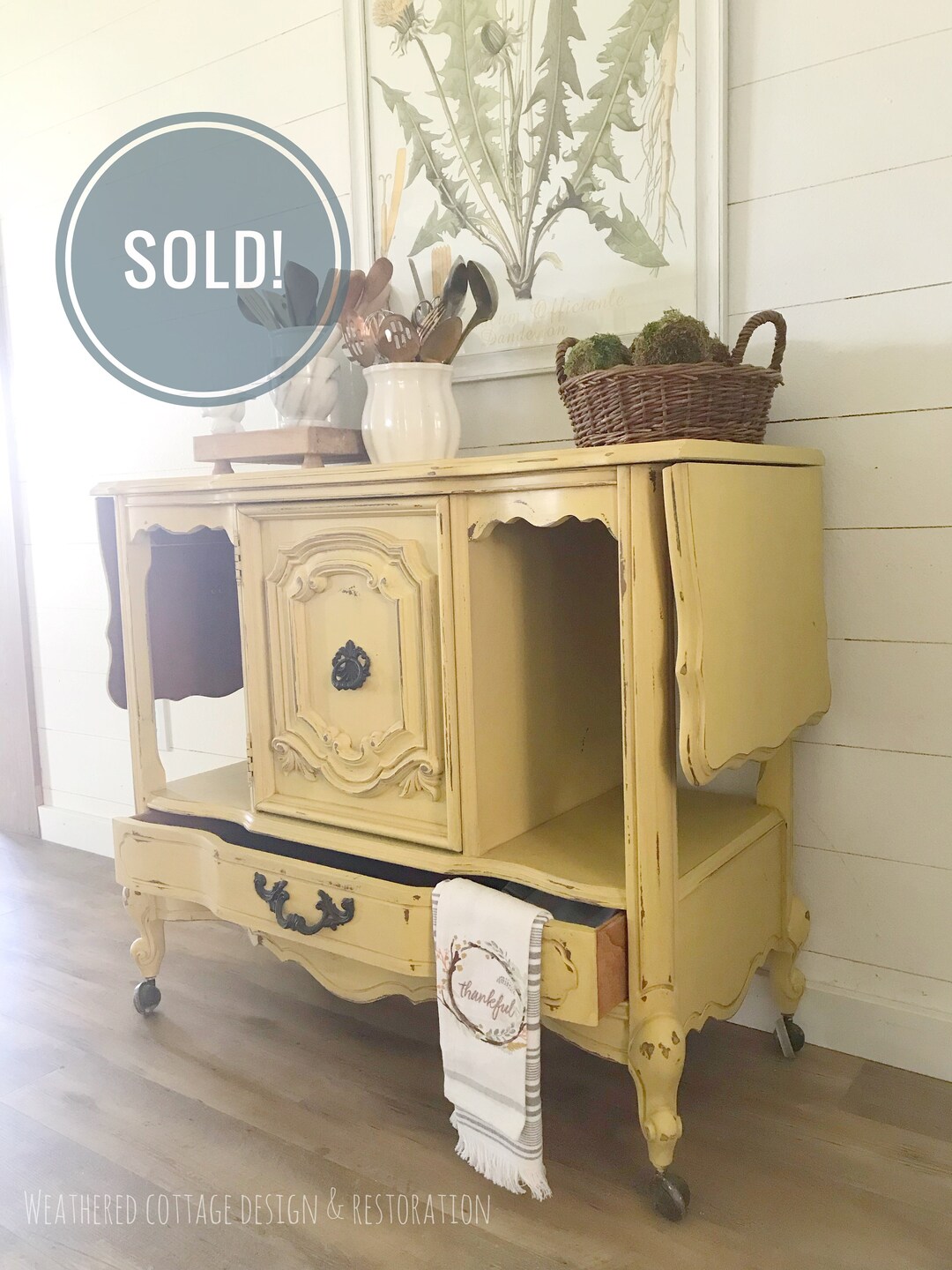 SOLD! French Provincial Kitchen Island/server, French Country Kitchen ...