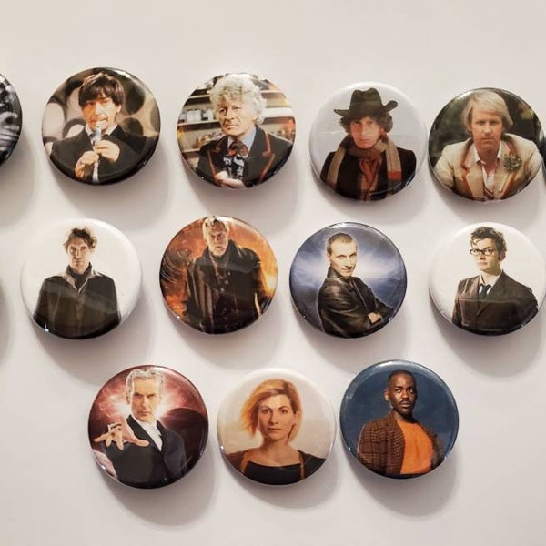 Doctor Who Buttons - Etsy