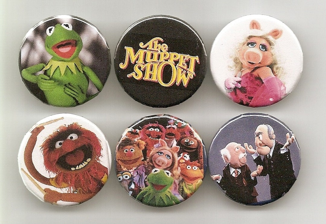 Muppets Badge Button Pin Set of 6 - Etsy