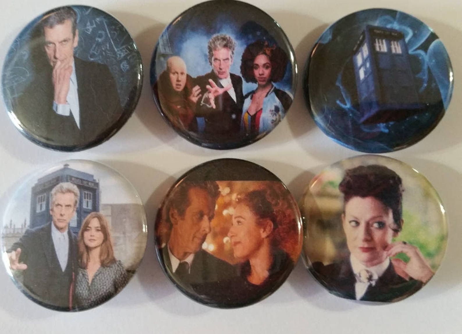 Doctor Who New Series PC Badge Button Pin Set of 6 - Etsy