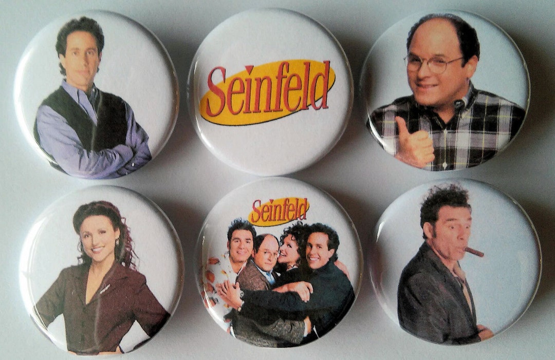 Seinfeld Badge Button Pin Set of 6 - Etsy