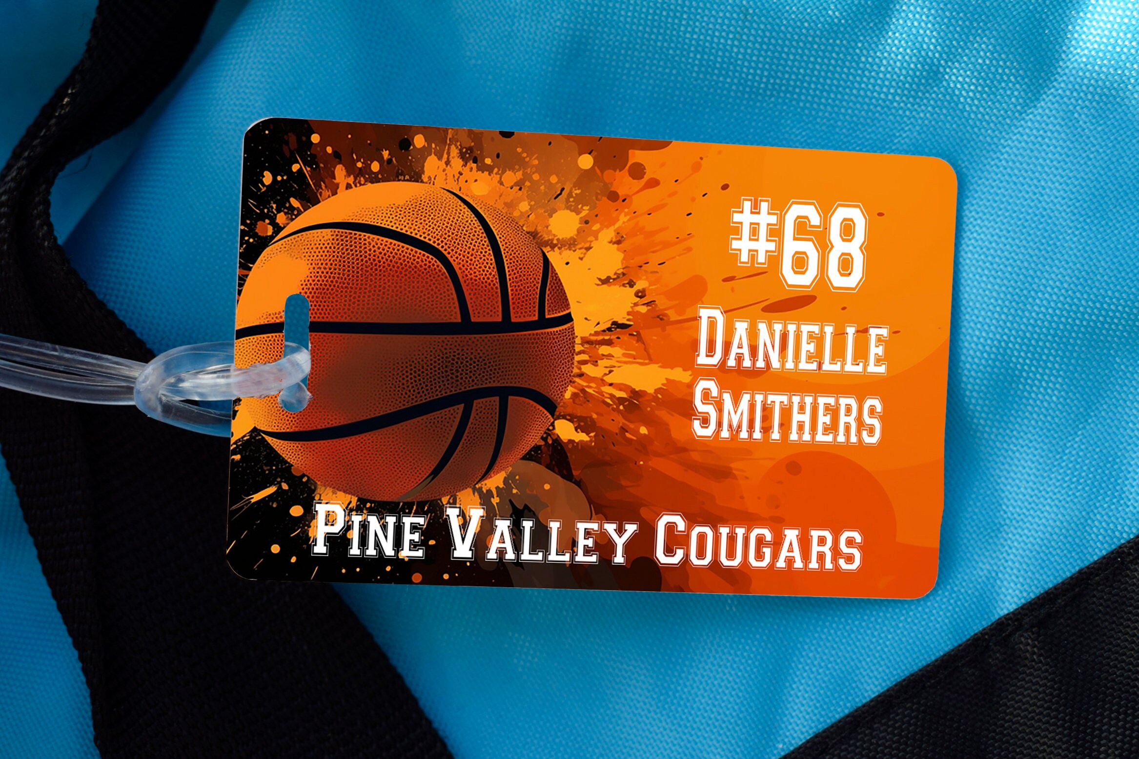 Basketball Bag Tags, Personalized Basketball Name Tags, Basketball ...