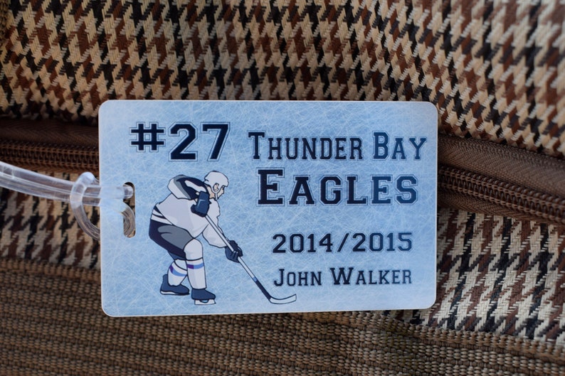 Hockey Bag Tags Personalized Name Tags Hockey Name Tags - Etsy