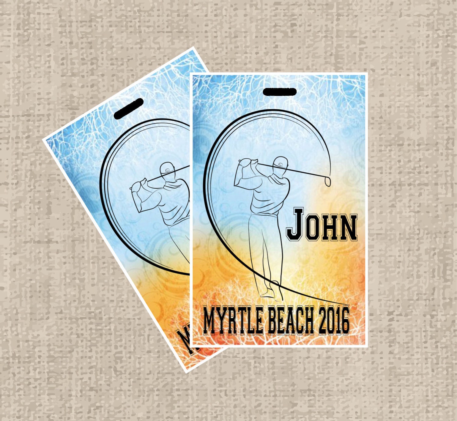 Personalized Golf Bag Tag Golf Tags Golf Theme Travel Tags | Etsy