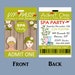 Spa Party, VIP Pass Lanyard Birthday Invitations, Spa Pamper Party ...