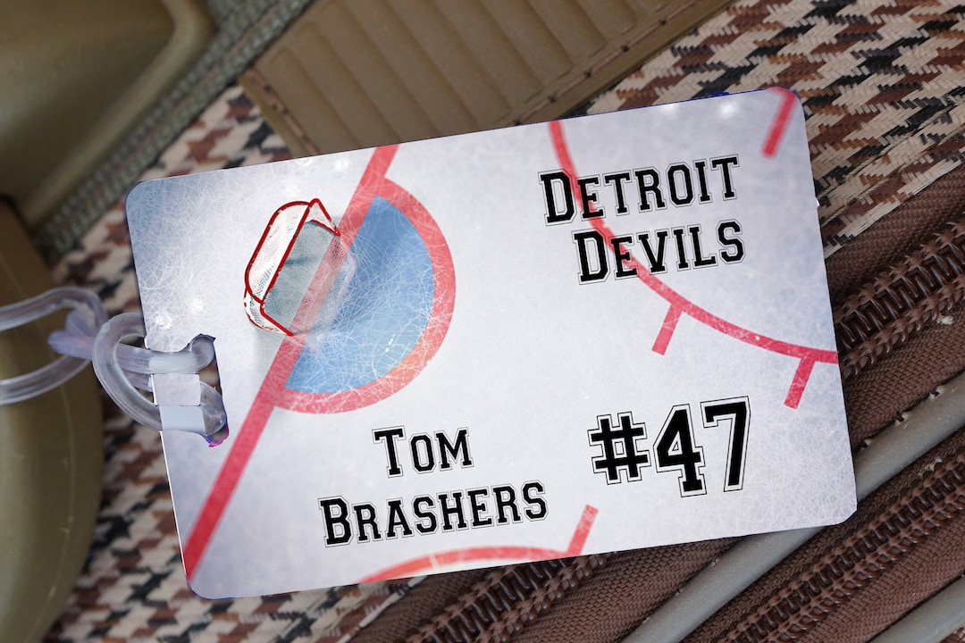 Hockey Bag Tags, Hockey Team Tags, Hockey ID Tags, Personalized Hockey ...