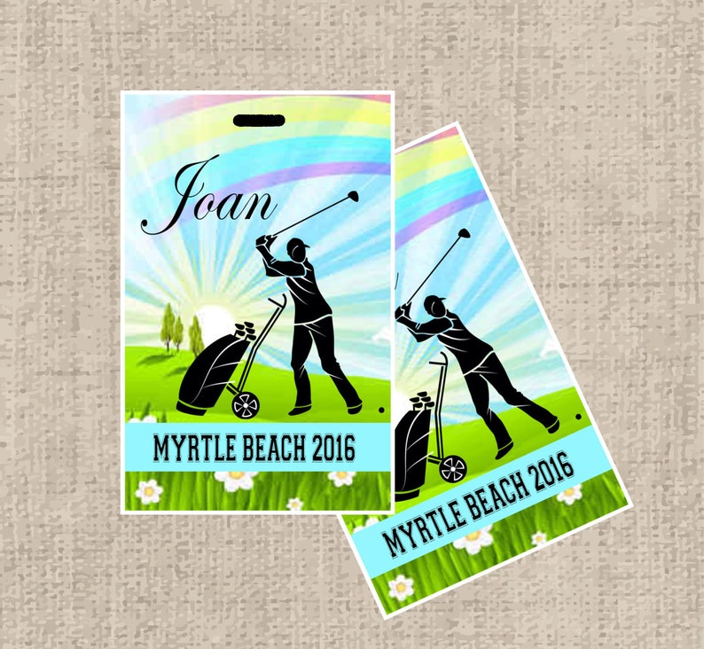 Golf Bag Tag, Personalized Golf Team ID Tag, Golf Tags, Golf Luggage ...