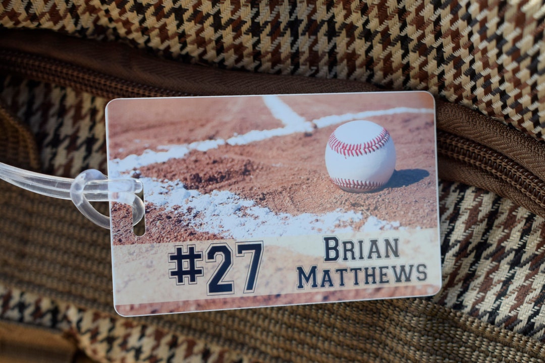 Baseball Team Tag, Personalized Baseball Bag Tags, Sports Bag Tag ...