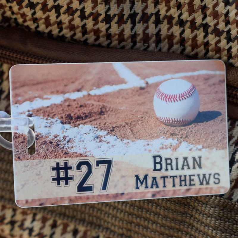 Baseball Bag Tag - Etsy