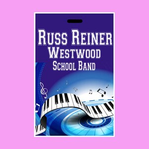 School Band ID Tags, School Bag Tag, School Choir ID Tags, School Tags ...