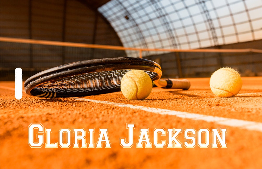 Tennis Bag Tag, Sports Bag Tag, Tennis Name Tag, Luggage Tag, Tennis ...