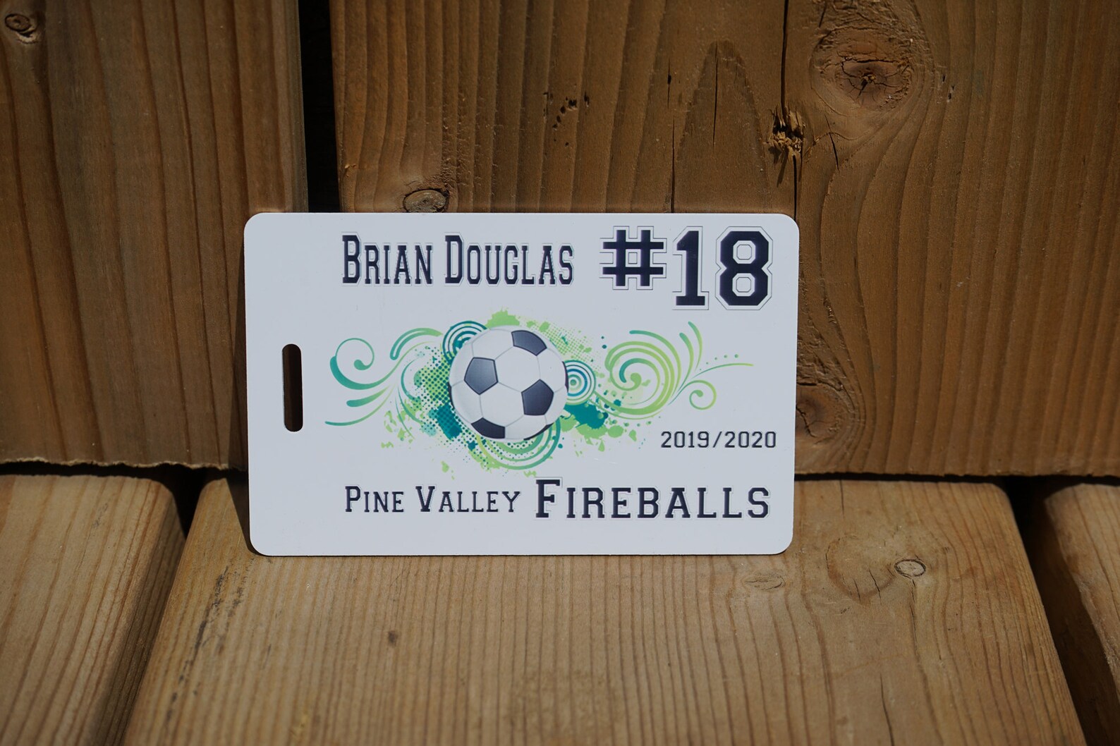 Soccer Bag Tag, Soccer Name Tag, Soccer Team Tag, Backpack Tag, Luggage ...