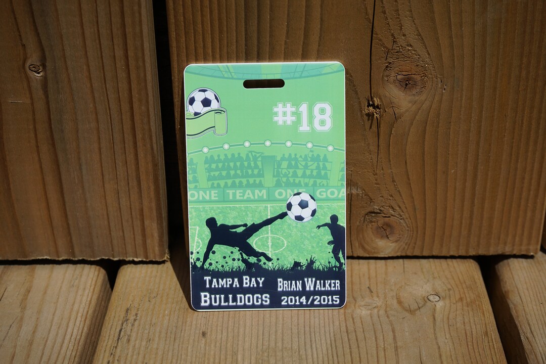 Soccer Name Tags, Personalized Soccer Bag Tag, Soccer Bag Tag, Backpack ...