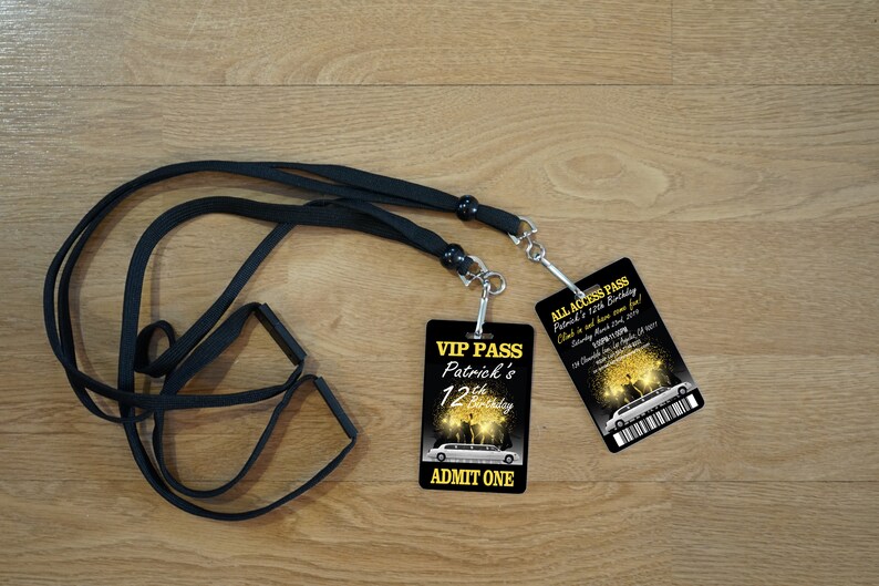 Limousine Invitation Limo Invitation VIP Pass Invitations - Etsy