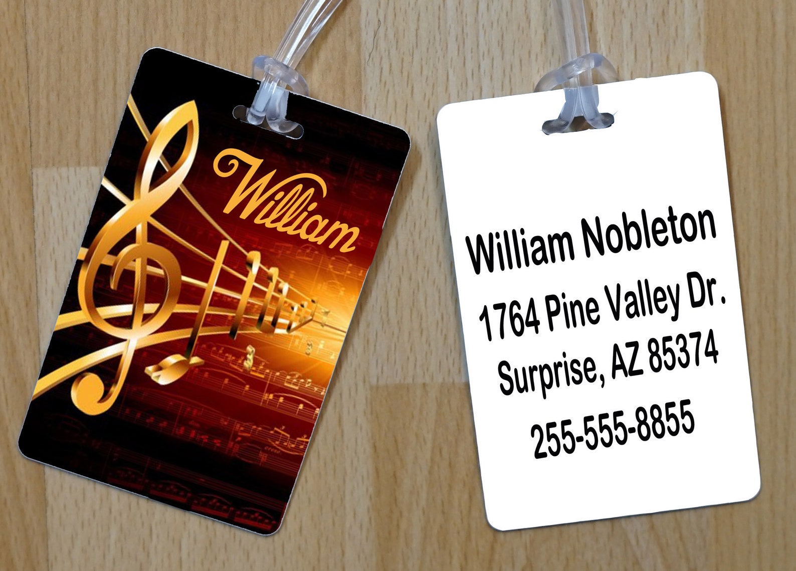 Luggage Tag Personalized Music Luggage Tag Custom Luggage Tag - Etsy