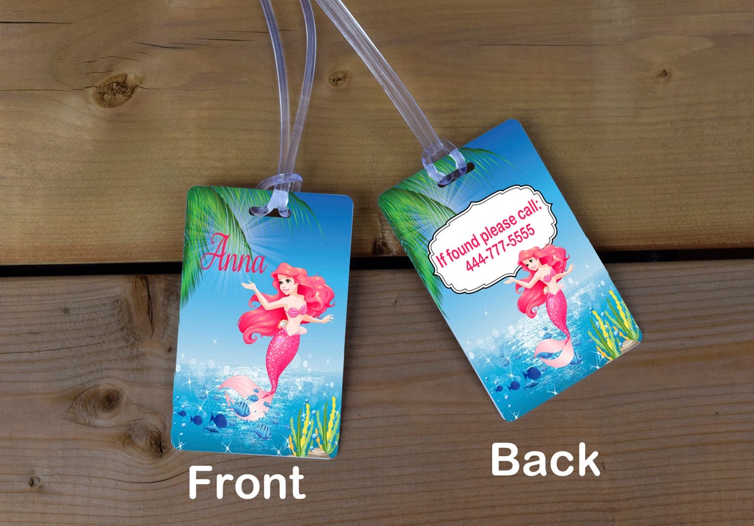 Mermaid Luggage Tag, Mermaid Backpack Tag, Mermaid Bag Tag ...