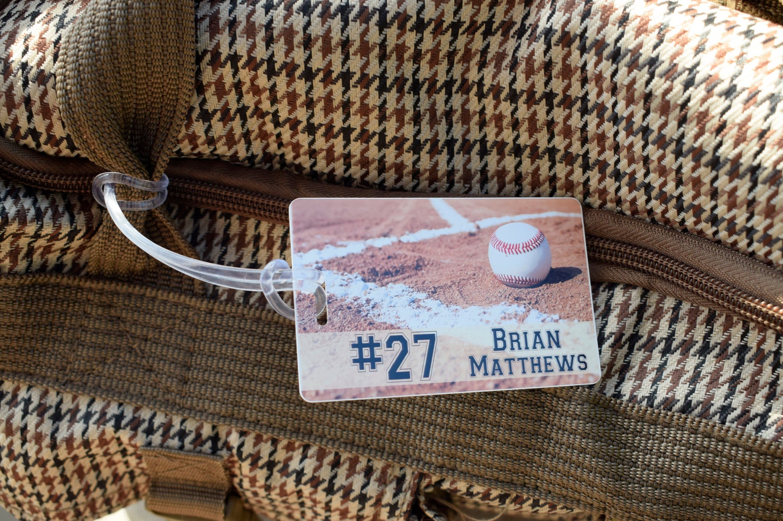 Baseball Team Tag Personalized Baseball Bag Tags Sports Bag | Etsy