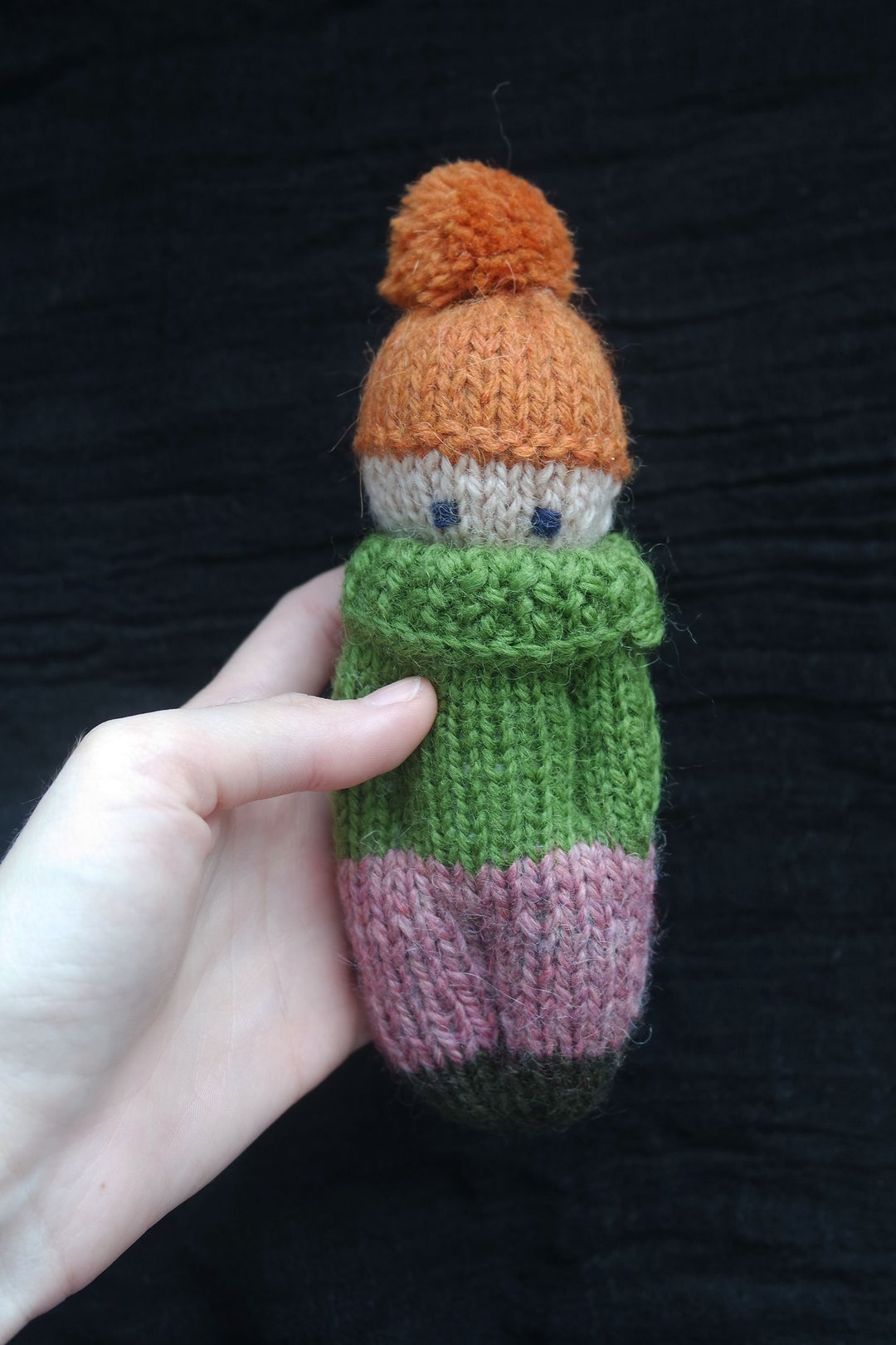 Cute Comfort Doll Knitted Baby Doll Crochet Pocket Dolls Worry Dolls - Etsy