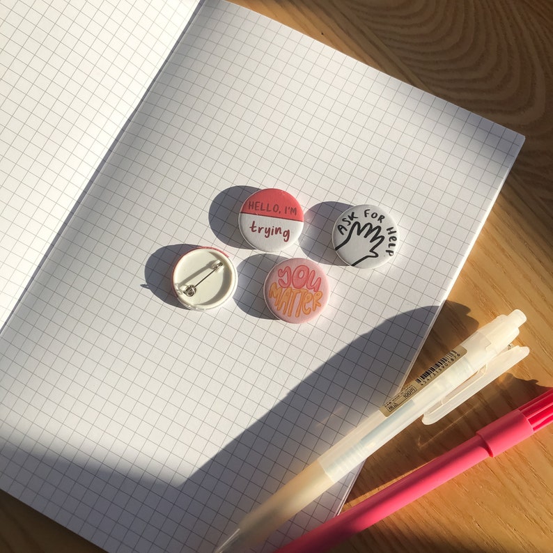 Positive Mental Health Badge Set 1 Badges - Etsy