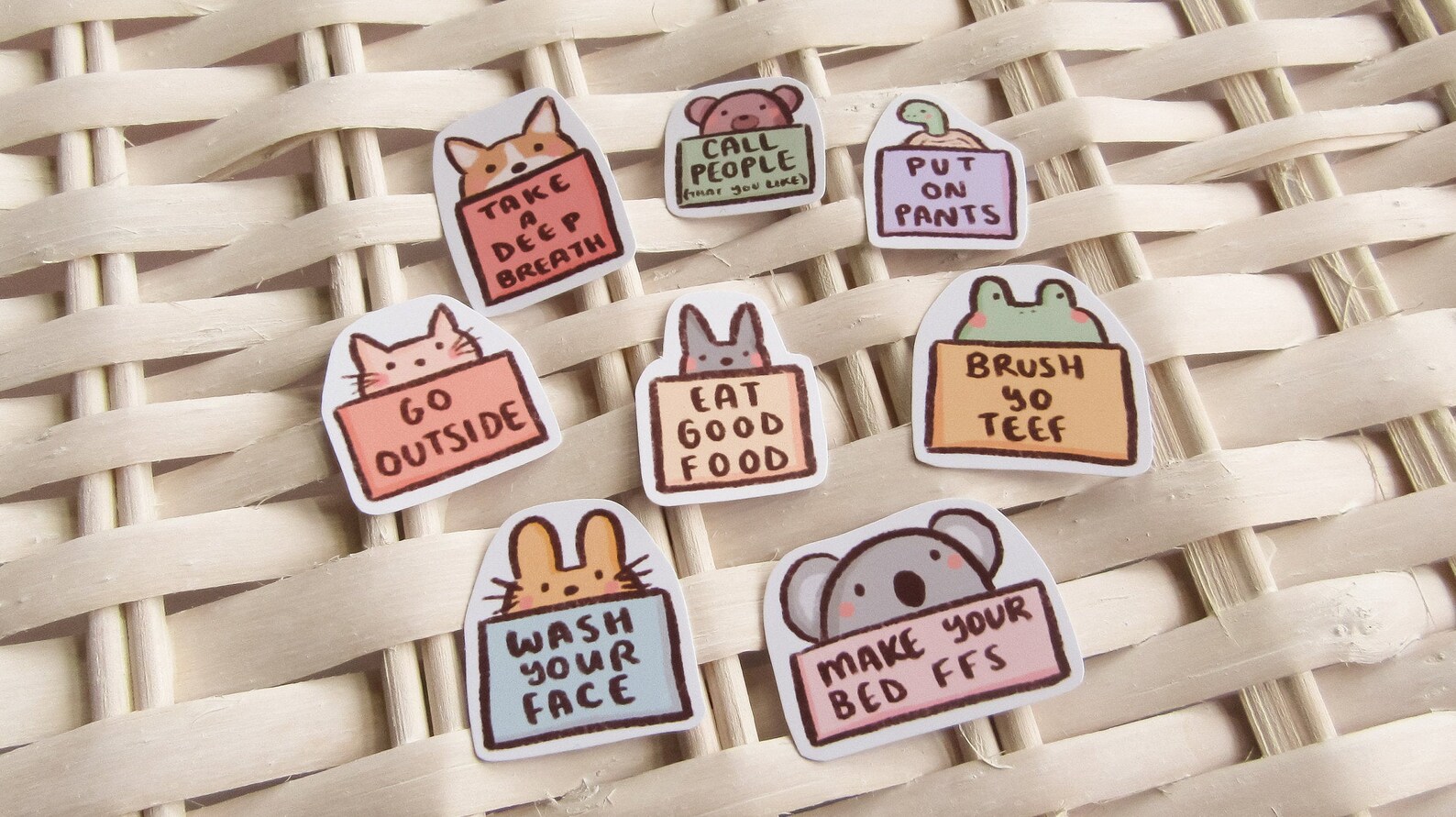 Self Care Reminders Planner/Bullet Journal Sticker Pack | Etsy