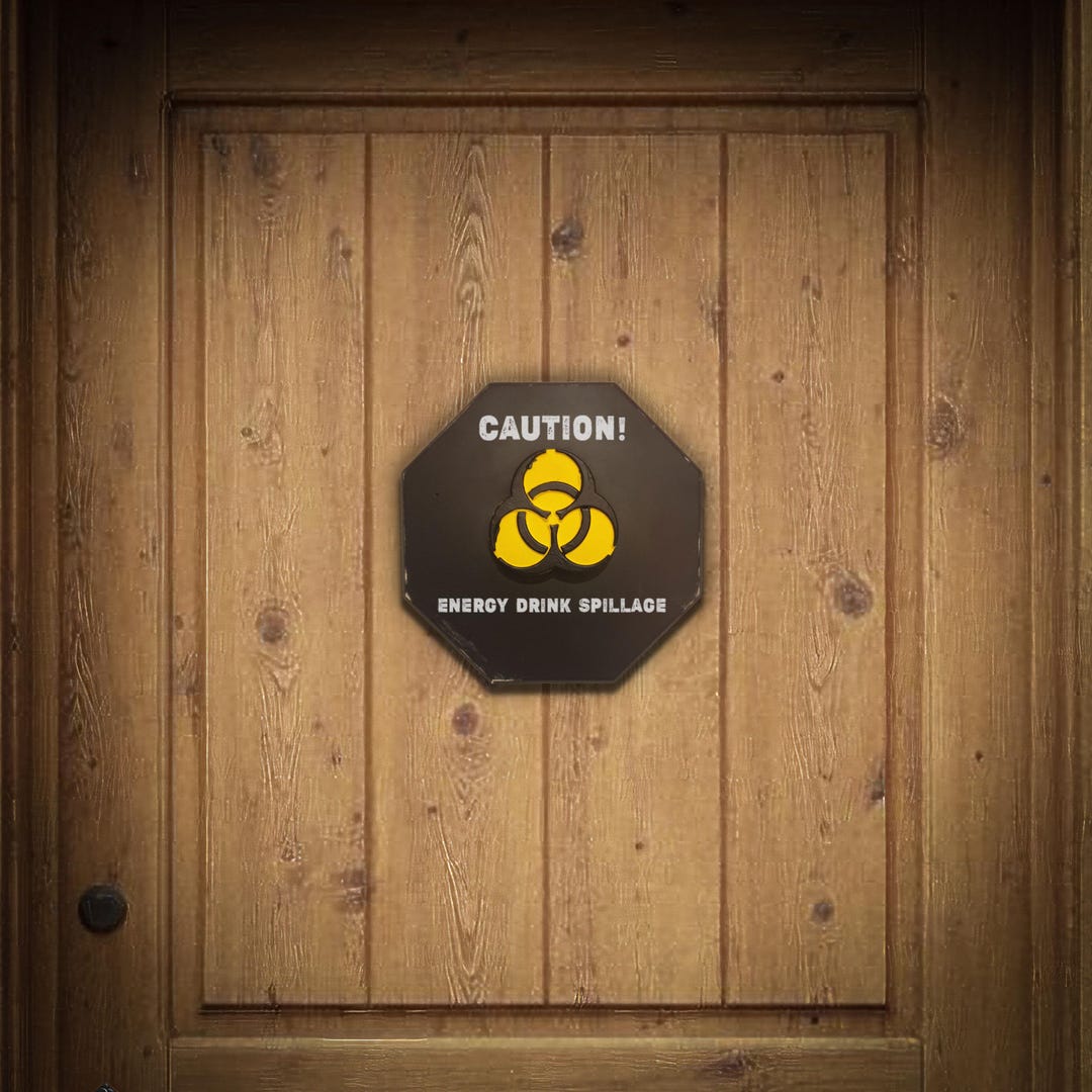 Biohazard Weathered Signling - 3D Door Sign, Plaque, Nameplate - Can Be ...