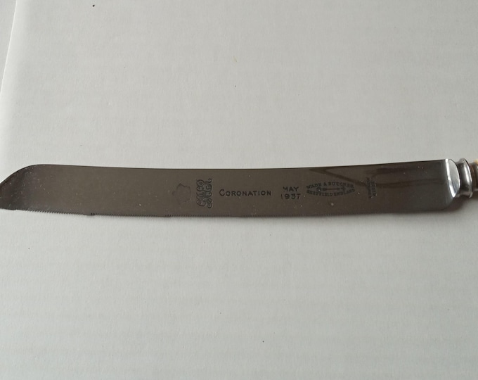 George VI Coronation Bread Saw Cutter 1937 Wade & Butcher 12" 32cm ...