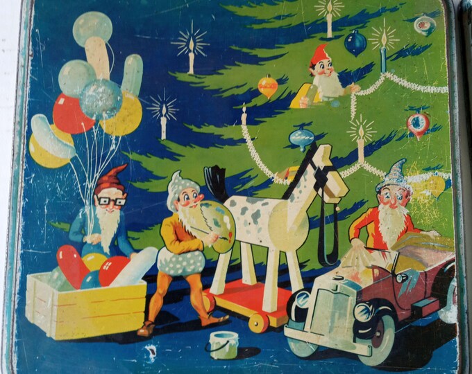 Vintage Sweets Tin George Horner Durham, Illustrated Tin, Pixies ...