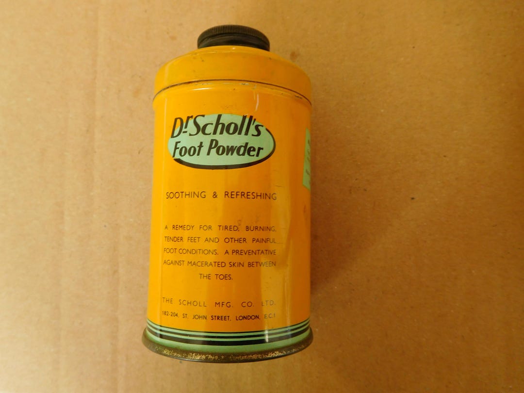 Vintage Tin Dr Scholls Foot Powder Circa 1950s With Some Contents - Etsy