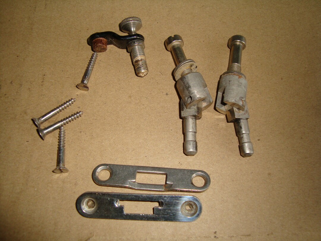 Singer Wood Base Lower Case Fittings, Hasps, Ex 99K 1948 Wooden Base ...