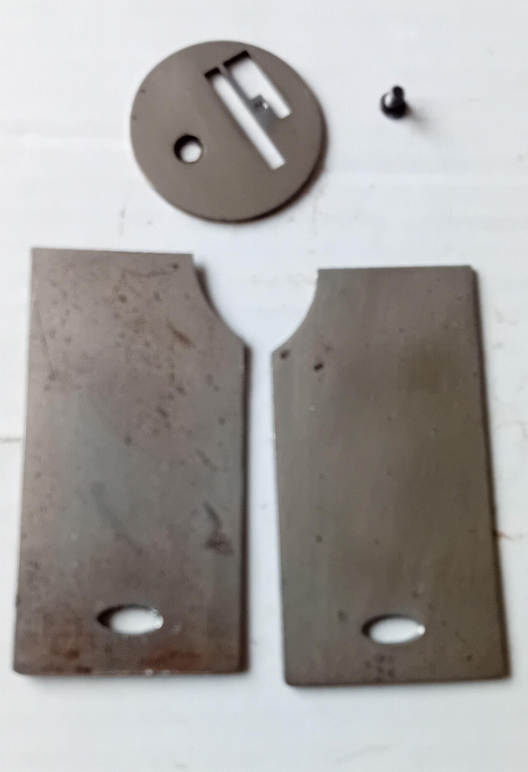 Pair Slide Plate Covers From Vintage (1910s) 128K Singer Sewing Machine ...