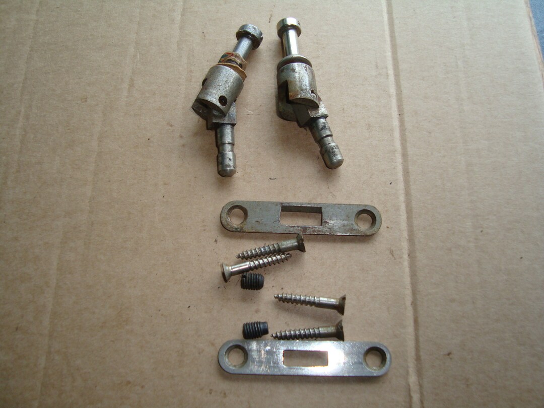 Singer Wood Base Lower Case Fittings, Tilt Hinges, Hasps, Ex 99K Wooden ...