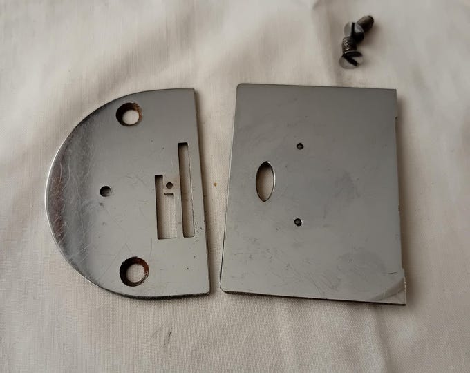 Vintage Singer 201 201K Stitch Needle Cover Plate and Throat Slide ...