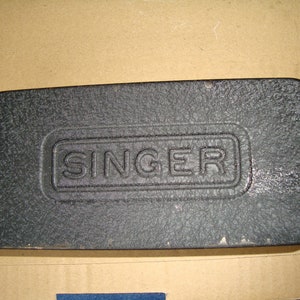SINGER Black Tin With Accessories Attachments Case Box Godzilla Tin ...