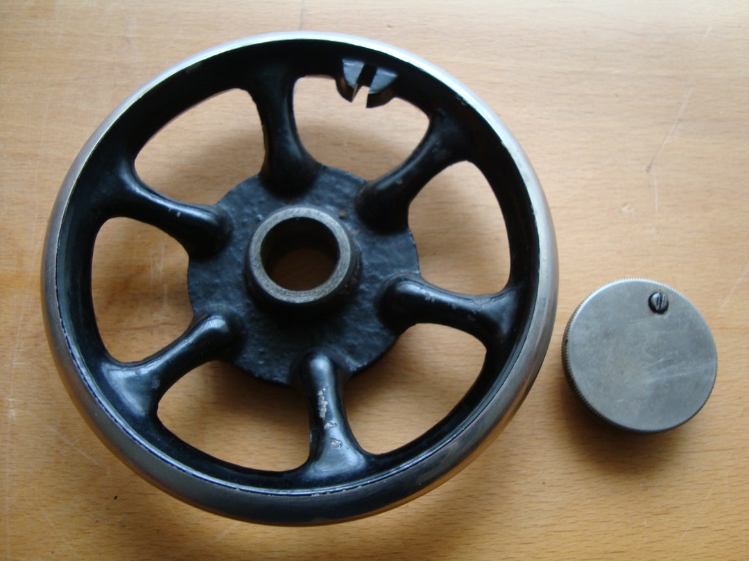 Stoewer Sewing Machine 6 Spoked Balance Wheel, Nice Finish & Stop ...