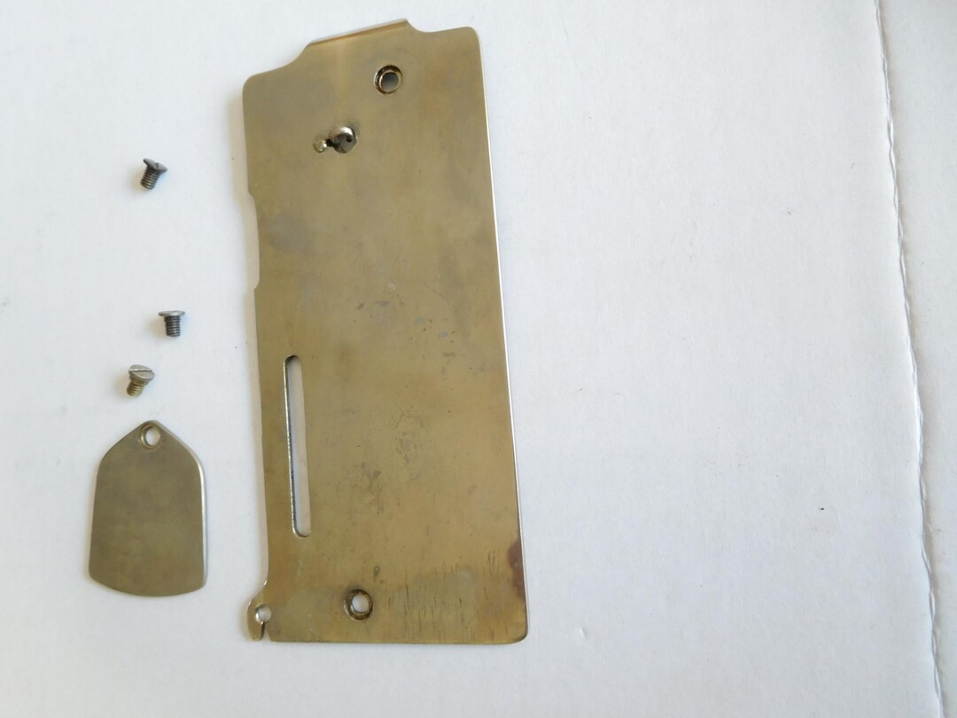 Vintage Singer VS3 Sewing Machine Faceplate End Plate & Panel Cove ...