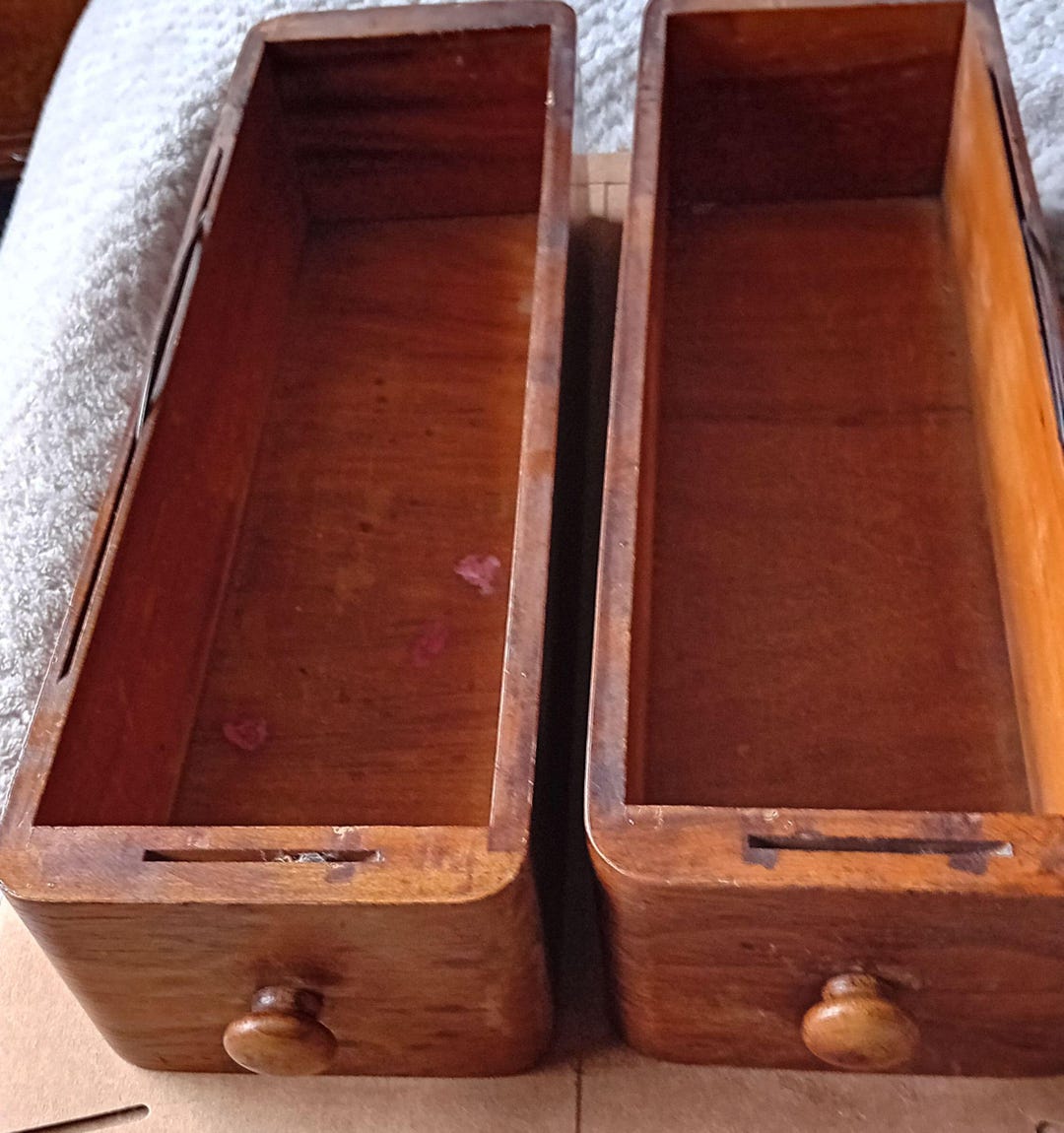 Original 1930s Singer Wooden Drawers From Treadle Cabinet 66K Sewing ...