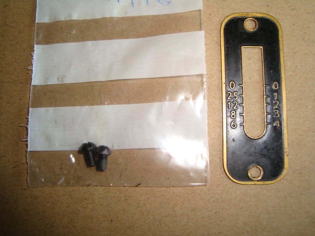 Singer 319K Stitch Length Indicator Cover Plate With Screws From Late ...