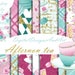 Tea Digital Paper, Scrapbook Paper, Planner Supplies, Sticker Supplies ...