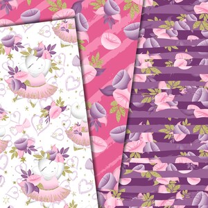 Ballet Digital Paper Ballerina Pattern Ballet Dancer - Etsy